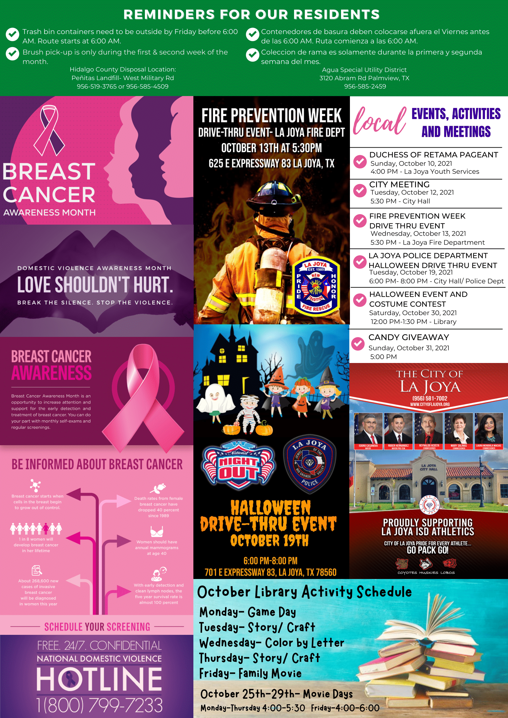 October Newsletter – City Of la Joya